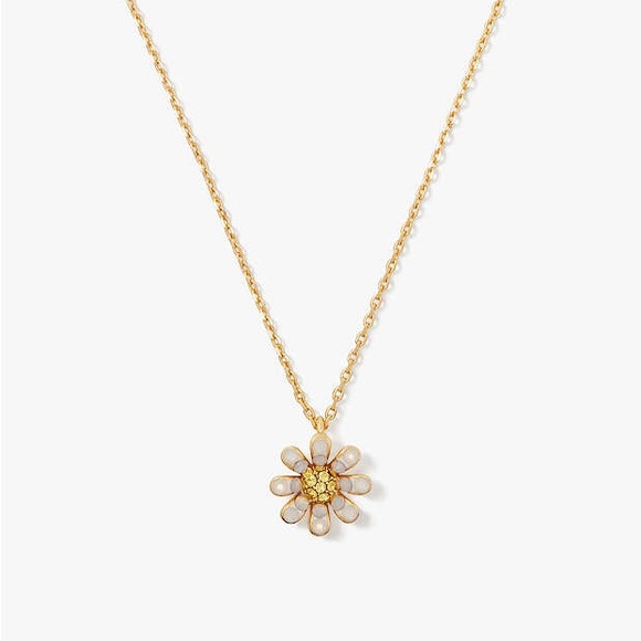 kate spade | Jewelry | Nwt Kate Spade Dazzling Daisy Pendant Elegant ...